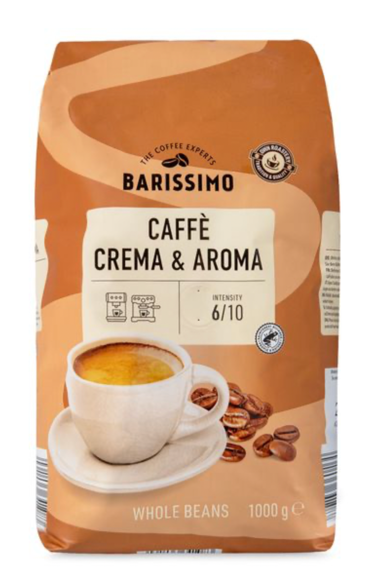 Barissimo Caffè Crema & Aroma Roasted Coffee Beans - 1000 g – Taste ...