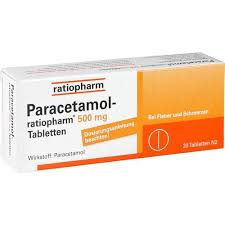 Ratiopharm Paracetamol Tablets 20 x 500 mg – Taste Matters Company Limited