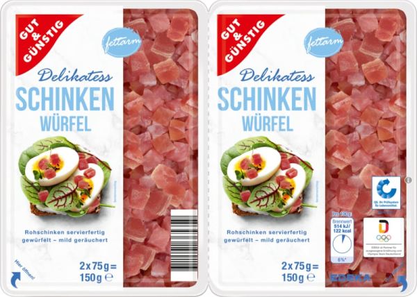 Deli-Style Diced Ham low fat - 150 g – Taste Matters Company Limited